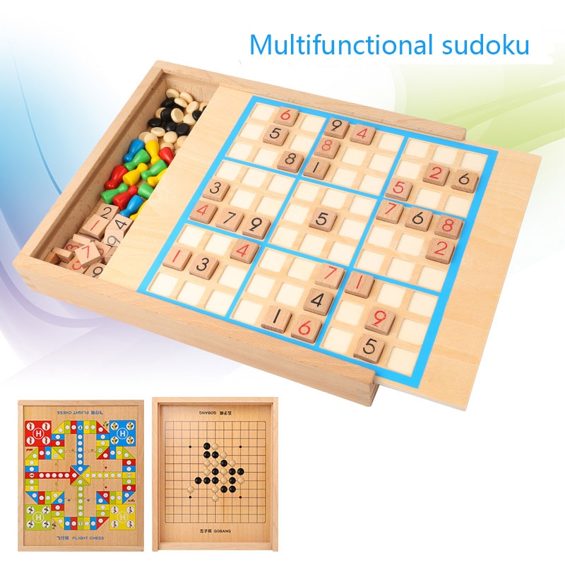 Wooden Drawer Sudoku Sudoku Game Toys Flying Chess... – Vicedeal