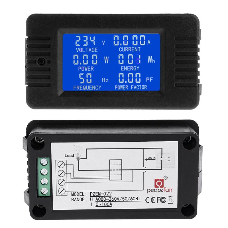 AC 80-260V 110V 220V 100A Digital Panel Ampermeter... – Grandado