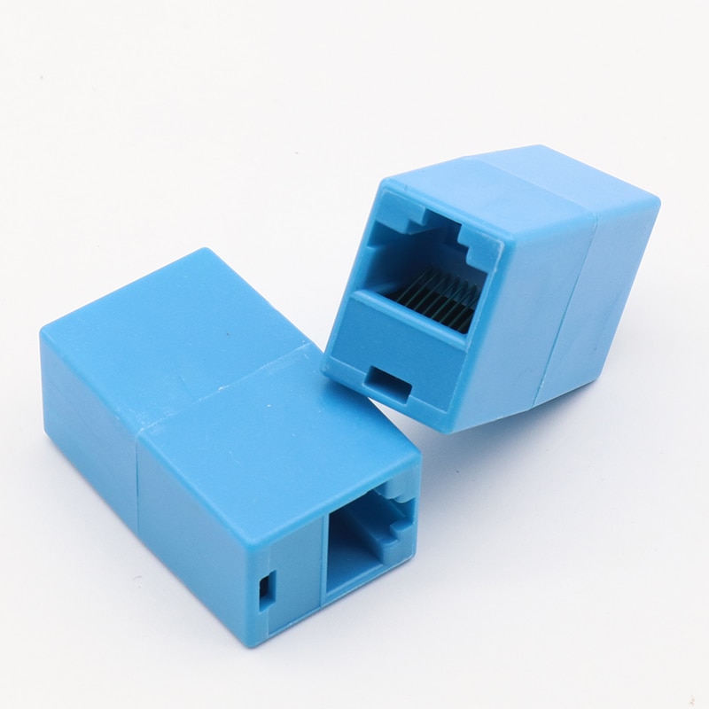 IMC 10 Pcs RJ45 8P8C Double Ports Female Plug Tele... – Grandado