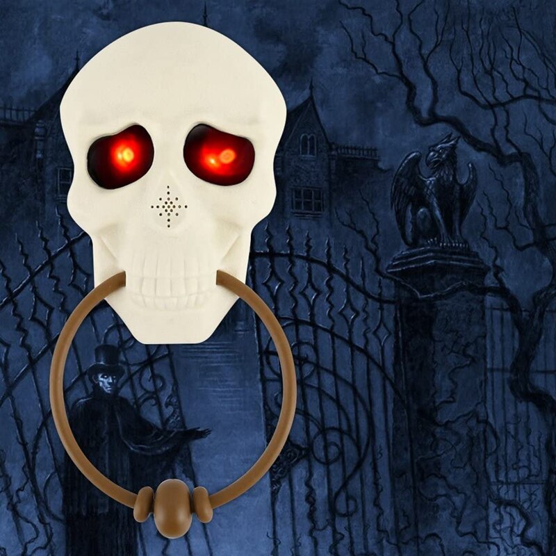 Halloween Horror Doorbell Skull Ghostly with Light... – Vicedeal