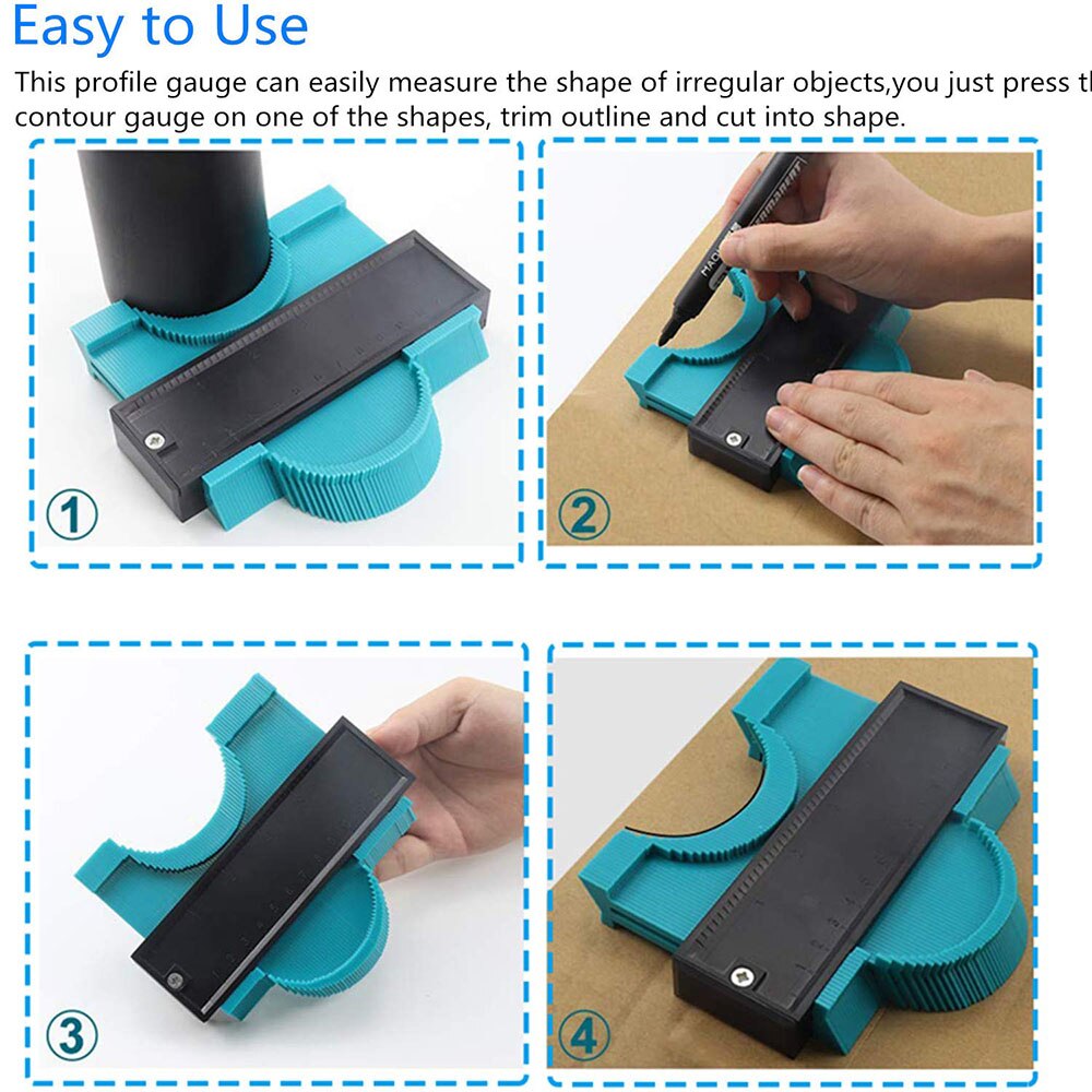 Vastar 5 Inch Plastic Gauge Contour Profiel Kopie ... – Grandado