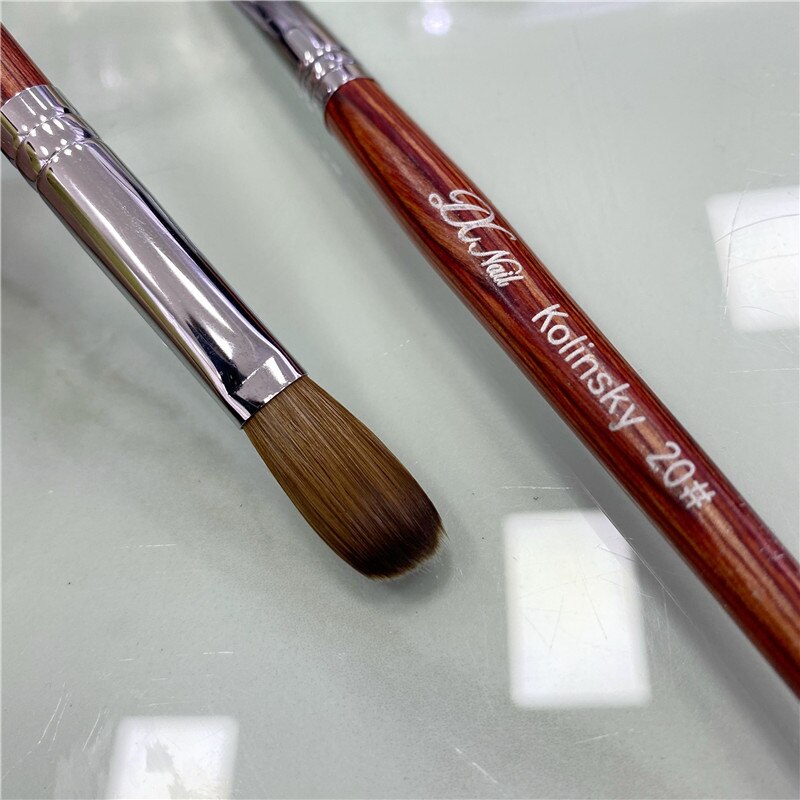 Kolinsky Sable Acrylic Nail Art Brush Crimped Red ... – Grandado
