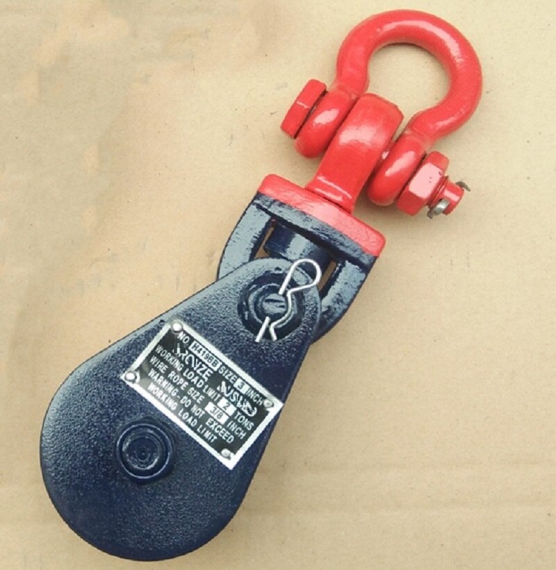 2T 75MM American style strong lifting pulley block... – Grandado