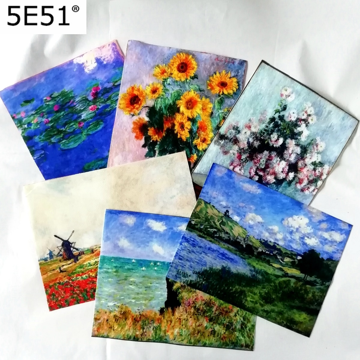 Monet Oil Painting 100% Cotton Canvas Printed Clot... – Vicedeal
