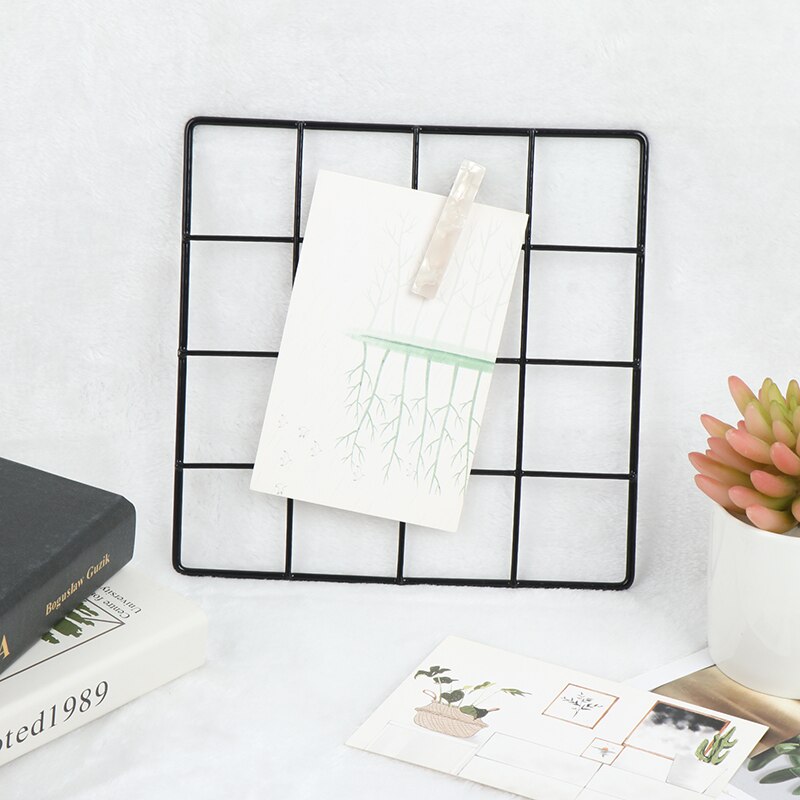 20cm Metal Mesh Grid DIY Wall Photos Postcards Wal... – Vicedeal