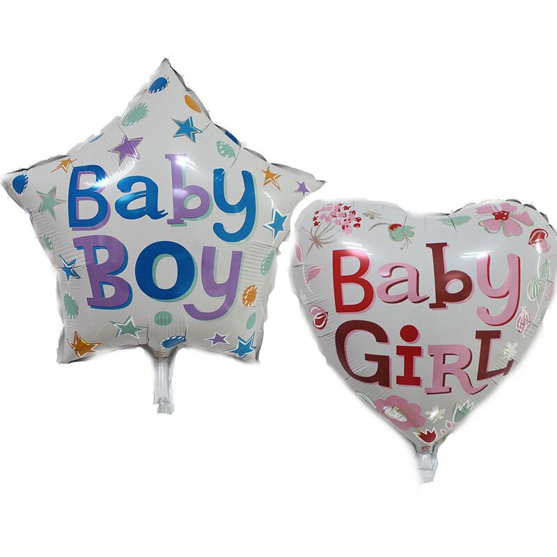 10 stk / parti stjerne baby dreng hjerte pige foli... – Grandado