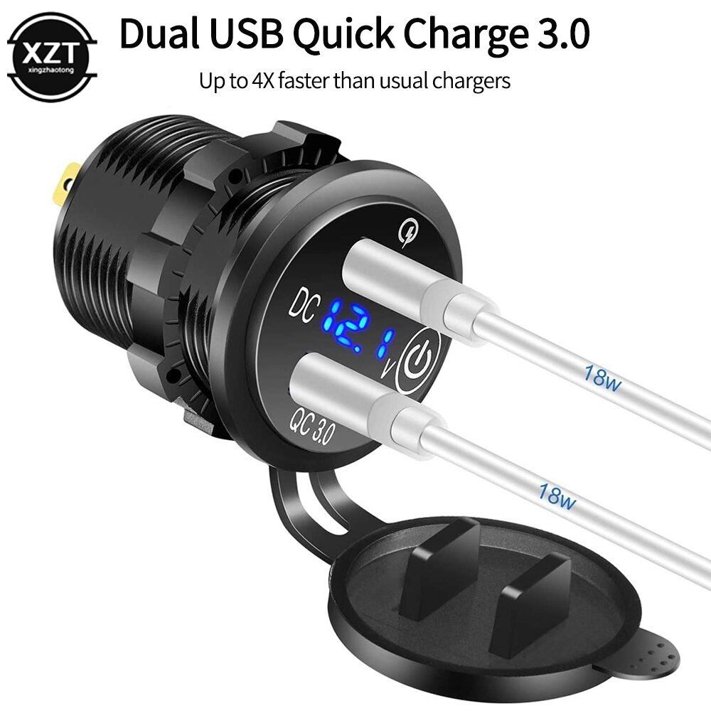 Qc 3.0 Dual Usb Autolader 12V 24V Waterdichte 18W ... – Vicedeal Qc 3.0 Dual Usb Autolader 12V 24V Waterdichte 18W ... – Vicedeal