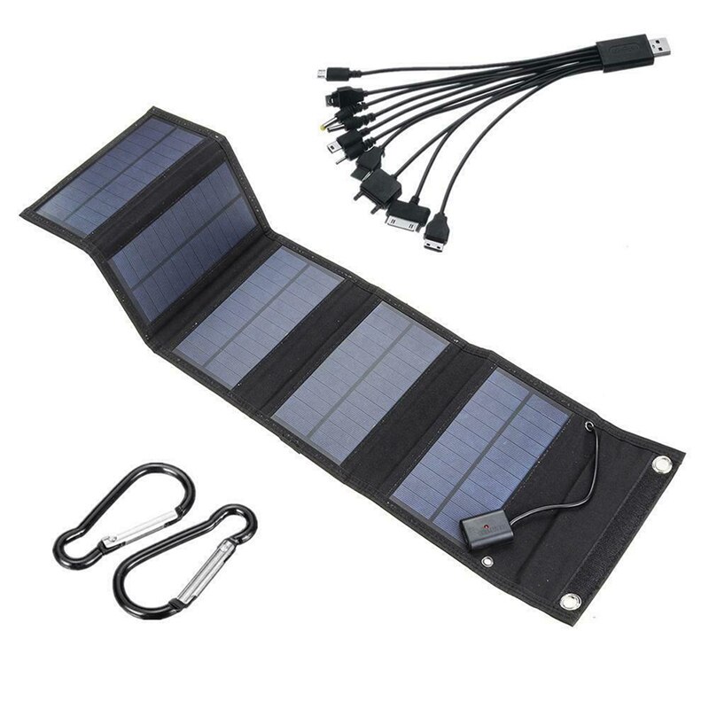 Foldable Solar Panel 75W USB Solar Cell Portable F... – Grandado