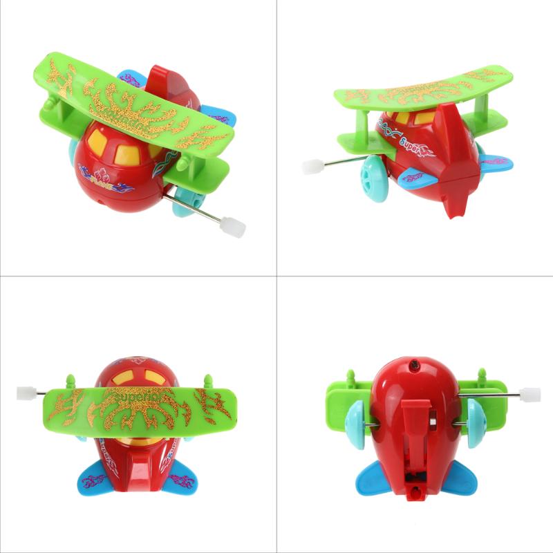 Cartoon Plastic Airplane Model Wind Up Toys Kids C... – Grandado