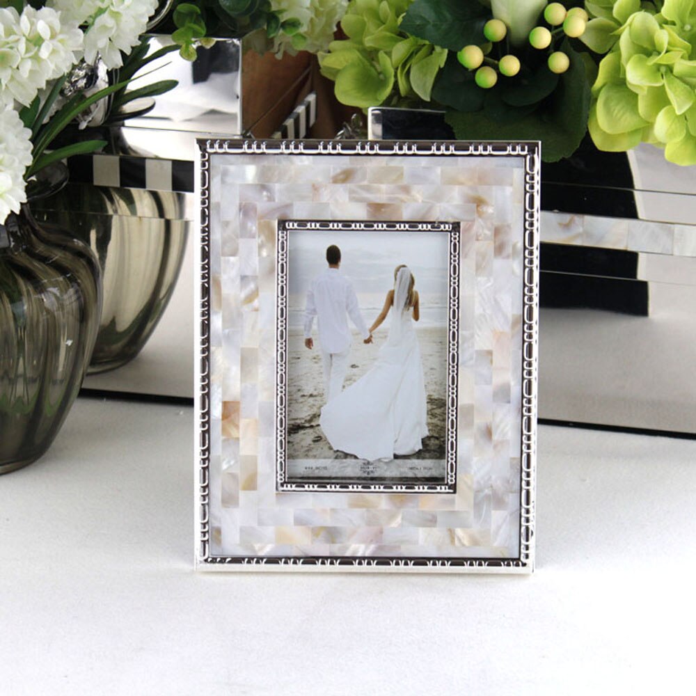Hand-made Crafts Fashionable Seashell Photo Frame,... – Grandado
