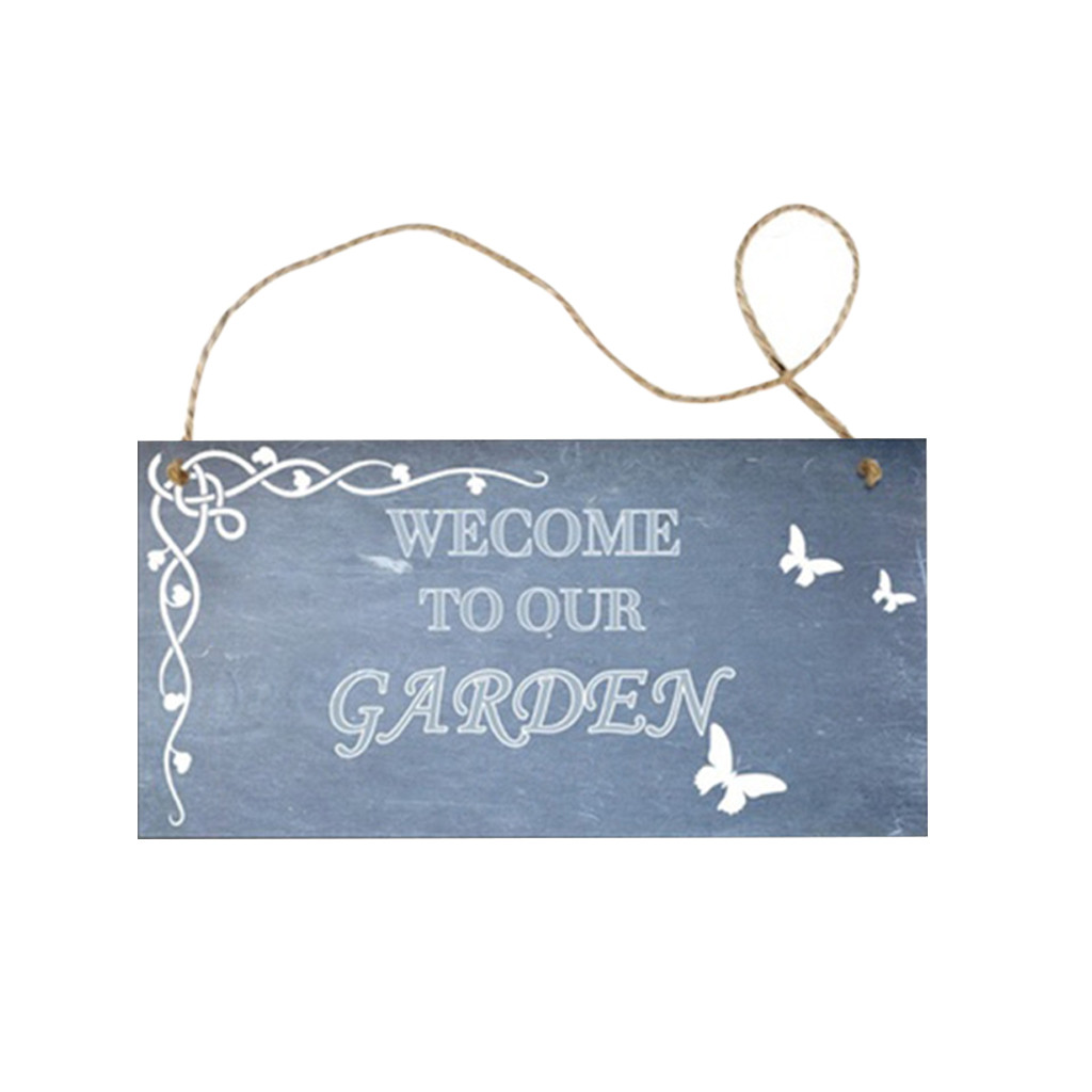 Garden Plaque Decoration 20X10cm Wood Plaque Sign ... – Vicedeal
