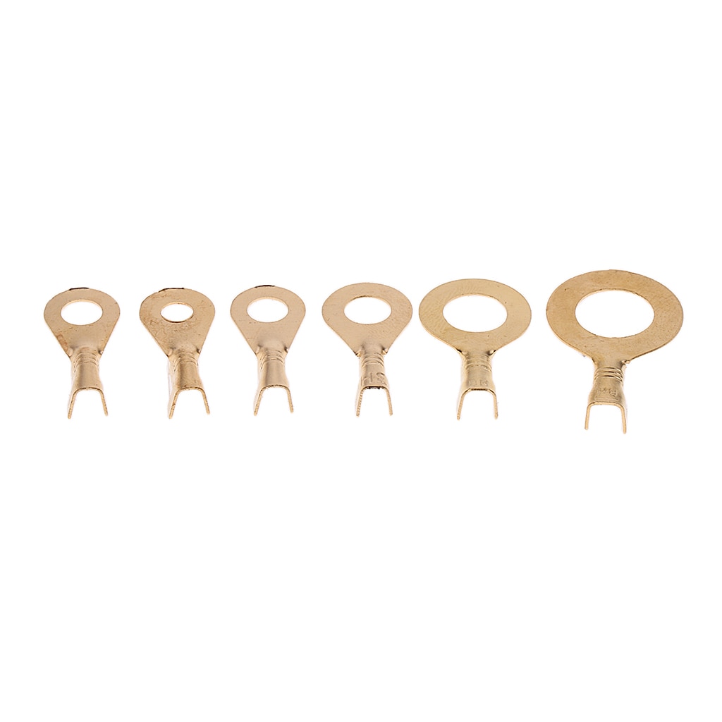 100 Pieces Non Insulated Ring Fork U Type Female T Grandado