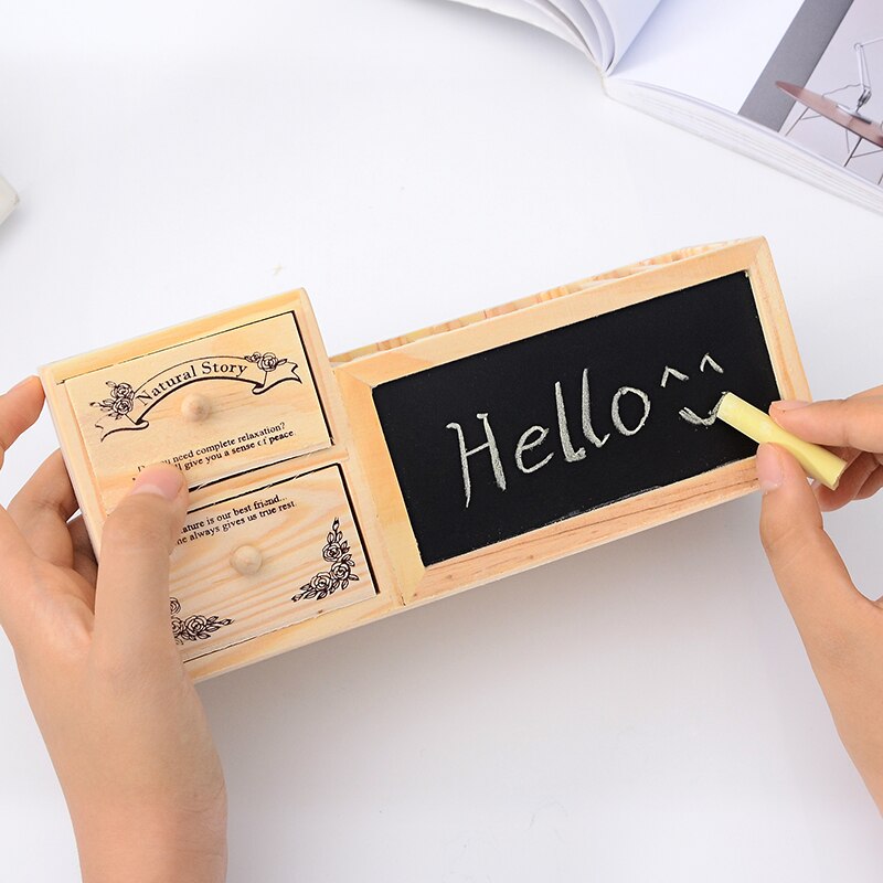 Multi-function Pen Holder with Blackboard Desk Tid... – Grandado