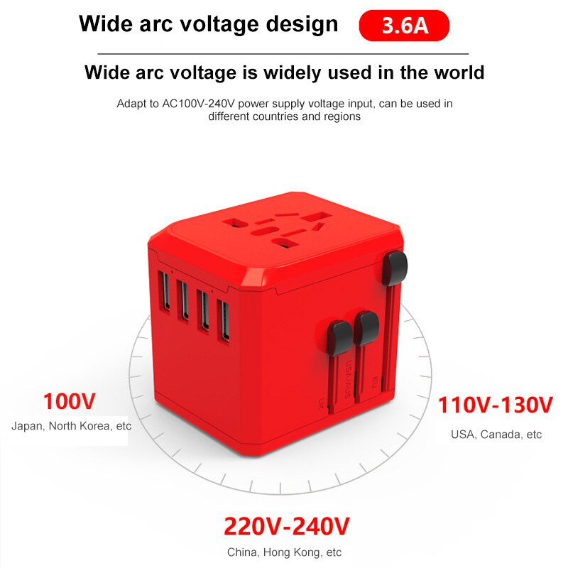 Universal Travel Adapter International Wall Charge... – Vicedeal