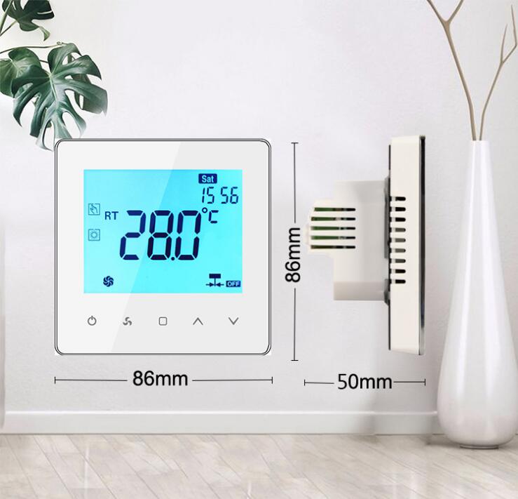 Touch button fan coil thermostaat airconditioner t... – Grandado