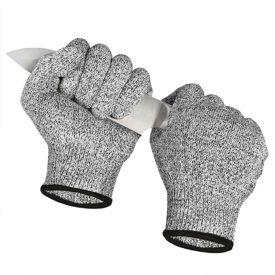 Sales Anti Cut Proof Gloves Grey Black HPPE EN388 ... – Grandado