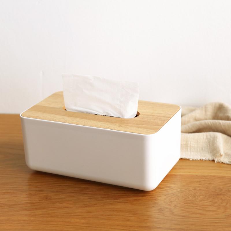 ! tissue box dispenser lock papper trä förvaringsh... – Grandado