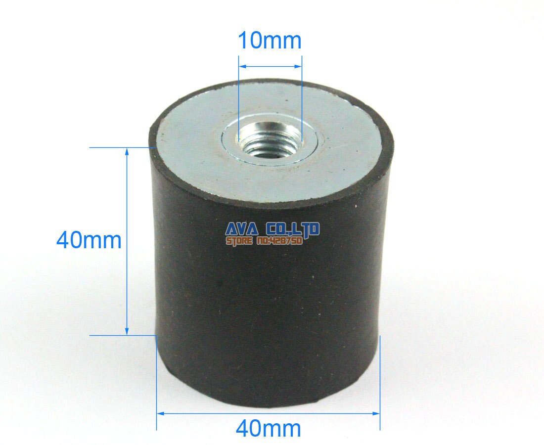 2 Pieces 40*40mm M10 Female - Female Rubber Anti V... – Grandado