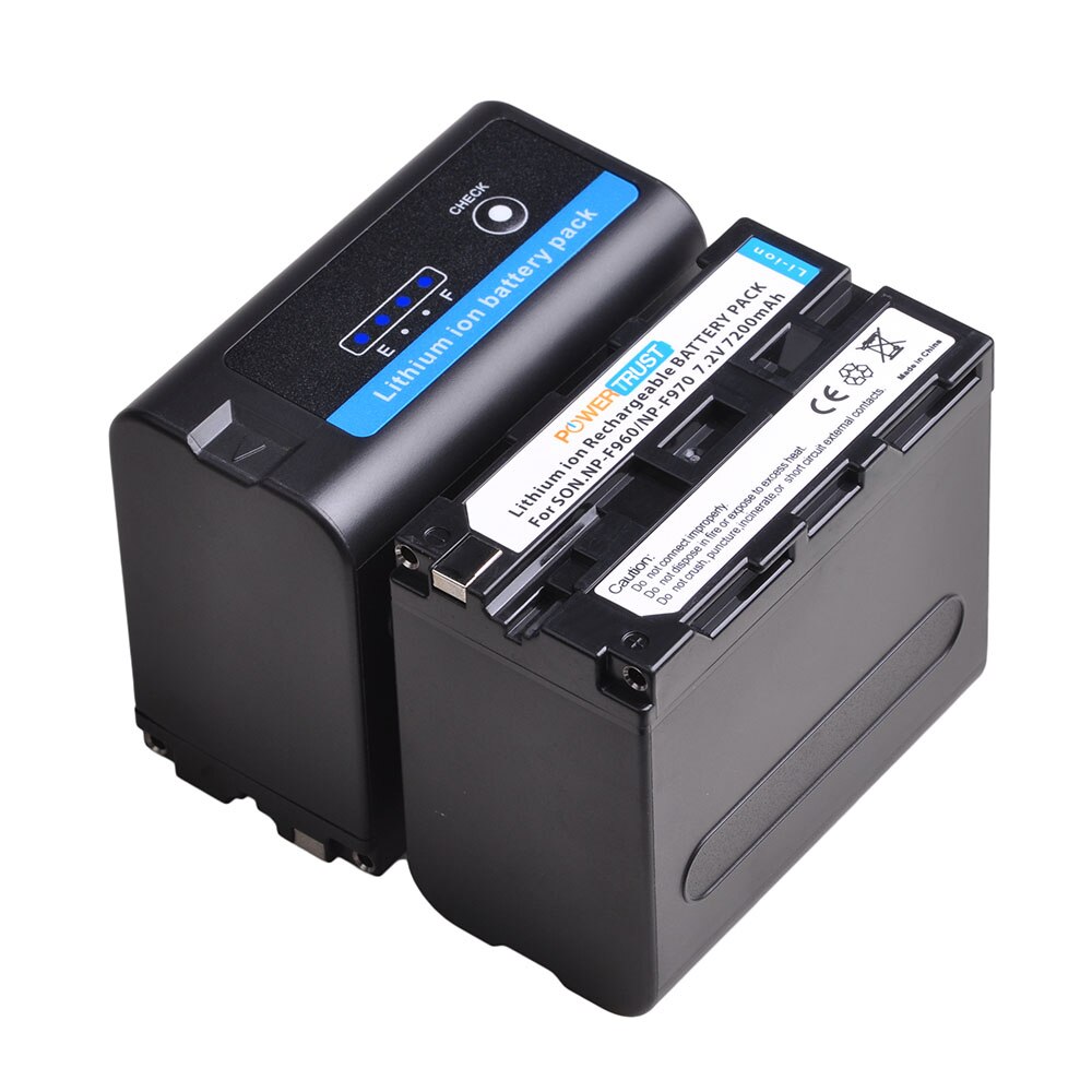 2X 7.2V 7200Mah NP-F960 NP-F970 Li-Ion Batterij Me... – Grandado