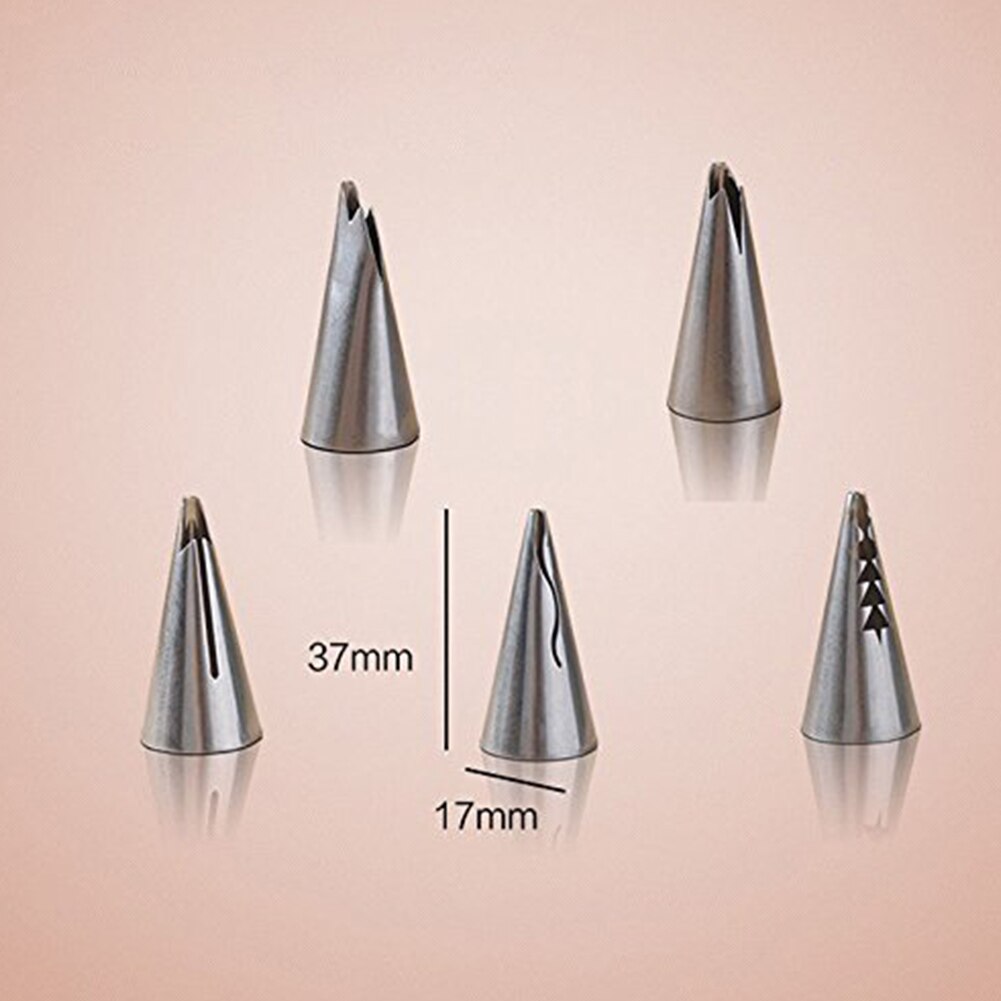 5 Pcs Russian Tulip Icing Piping Nozzles Stainless... – Grandado