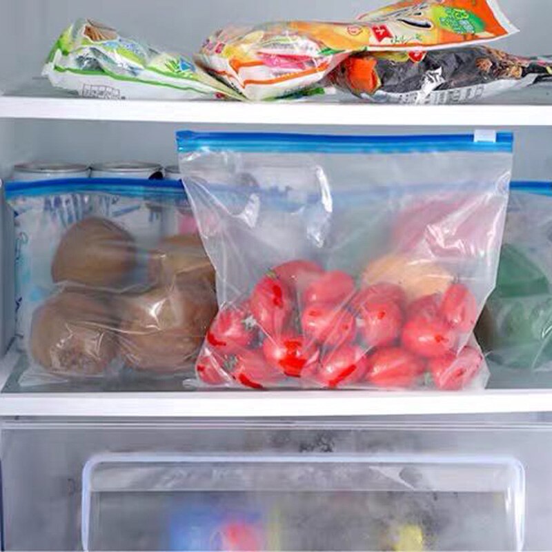 10pcs/ Set Plastic Wrap Zipper Fresh Bags Fridge F... – Grandado