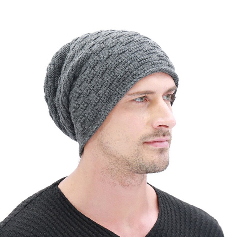 knitted hat Unisex Winter Warm Cap leaf Knit Wool ... – Vicedeal