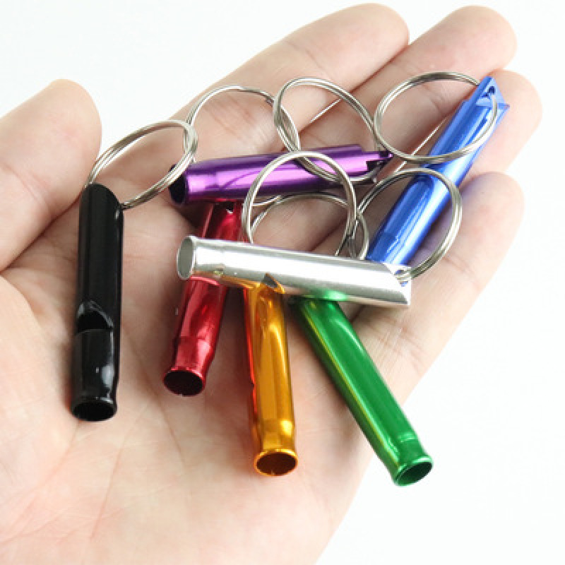 Aluminum alloy whistle Small whistle Metal whistle... – Grandado