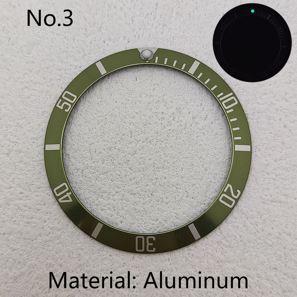 green Luminous watch bezel insert Suitable for 37.... – Grandado