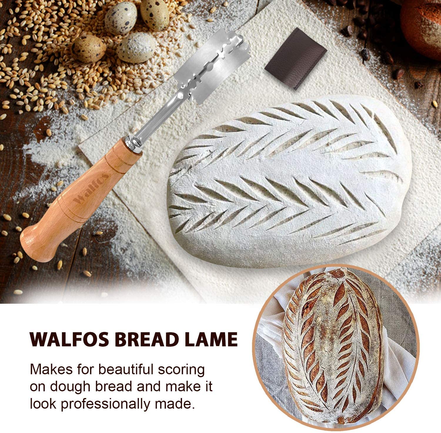 WALFOS Bread Curved Scimitar Lame European Curved ... – Grandado