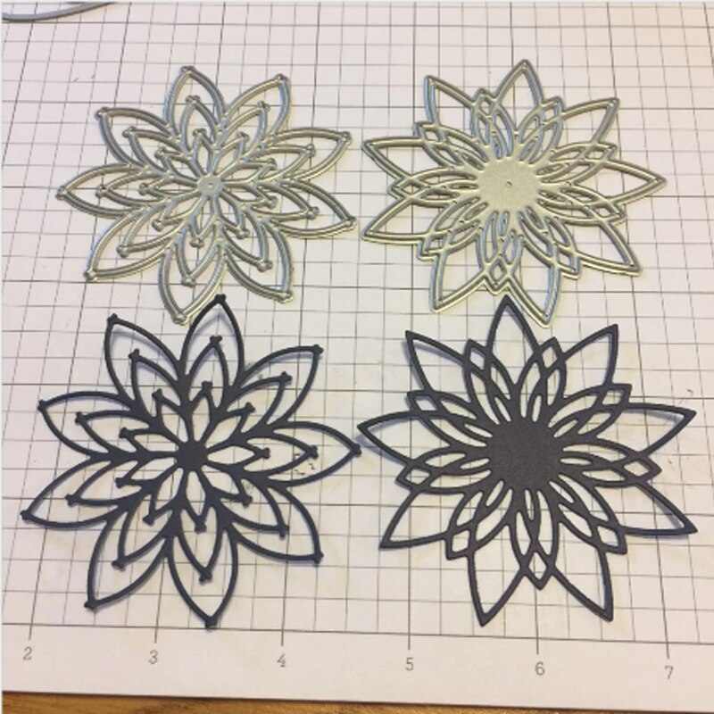 Pop-up Lotus Flower Frame Metal Cutting Dies Stenc... – Grandado