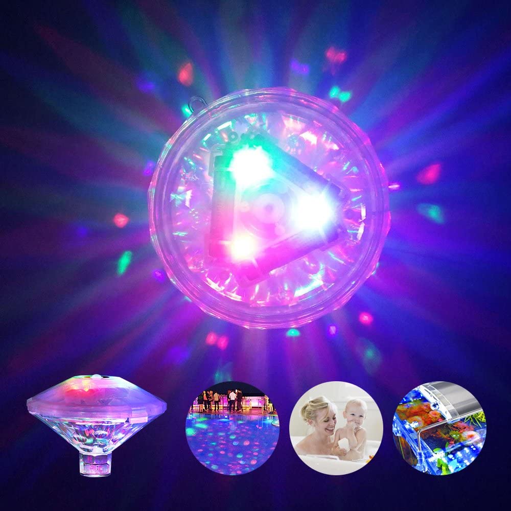 Floating Underwater Light RGB Submersible LED Disc... – Vicedeal