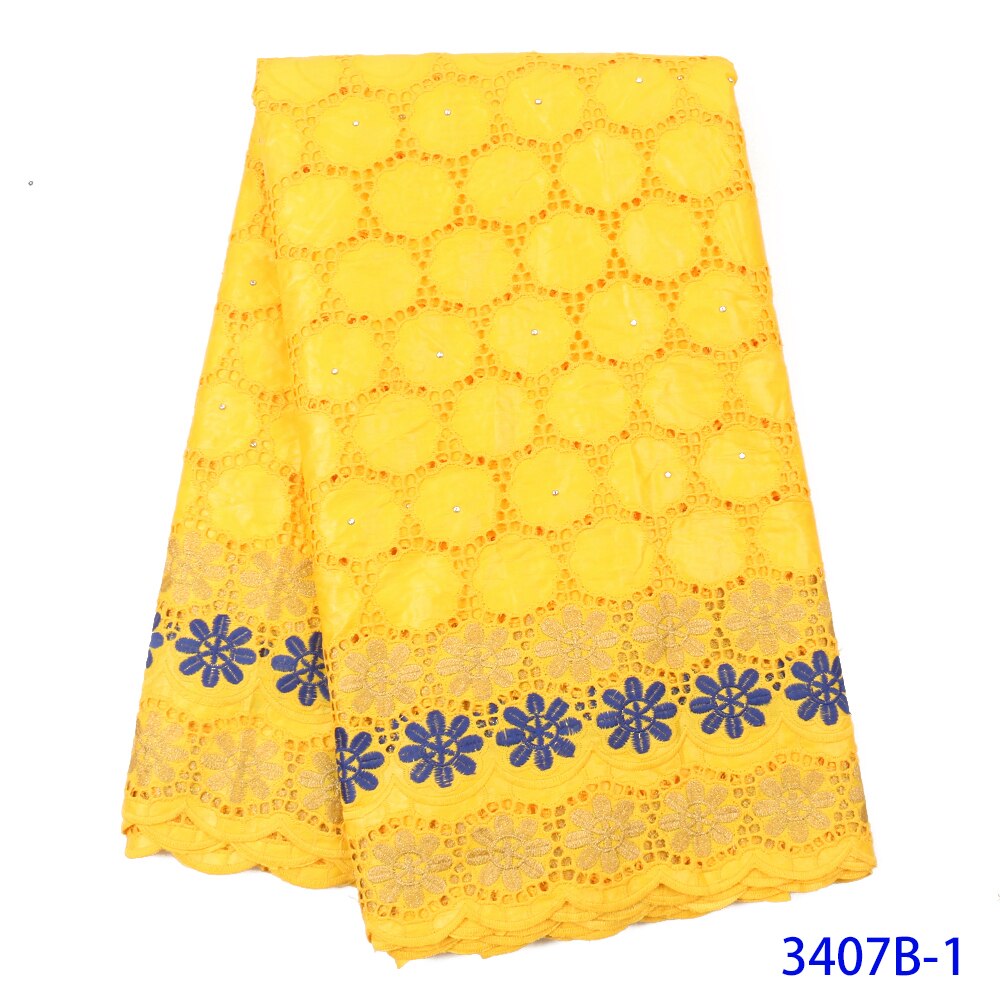 XIYA african lace fabric embroidered bazin riche n... – Grandado