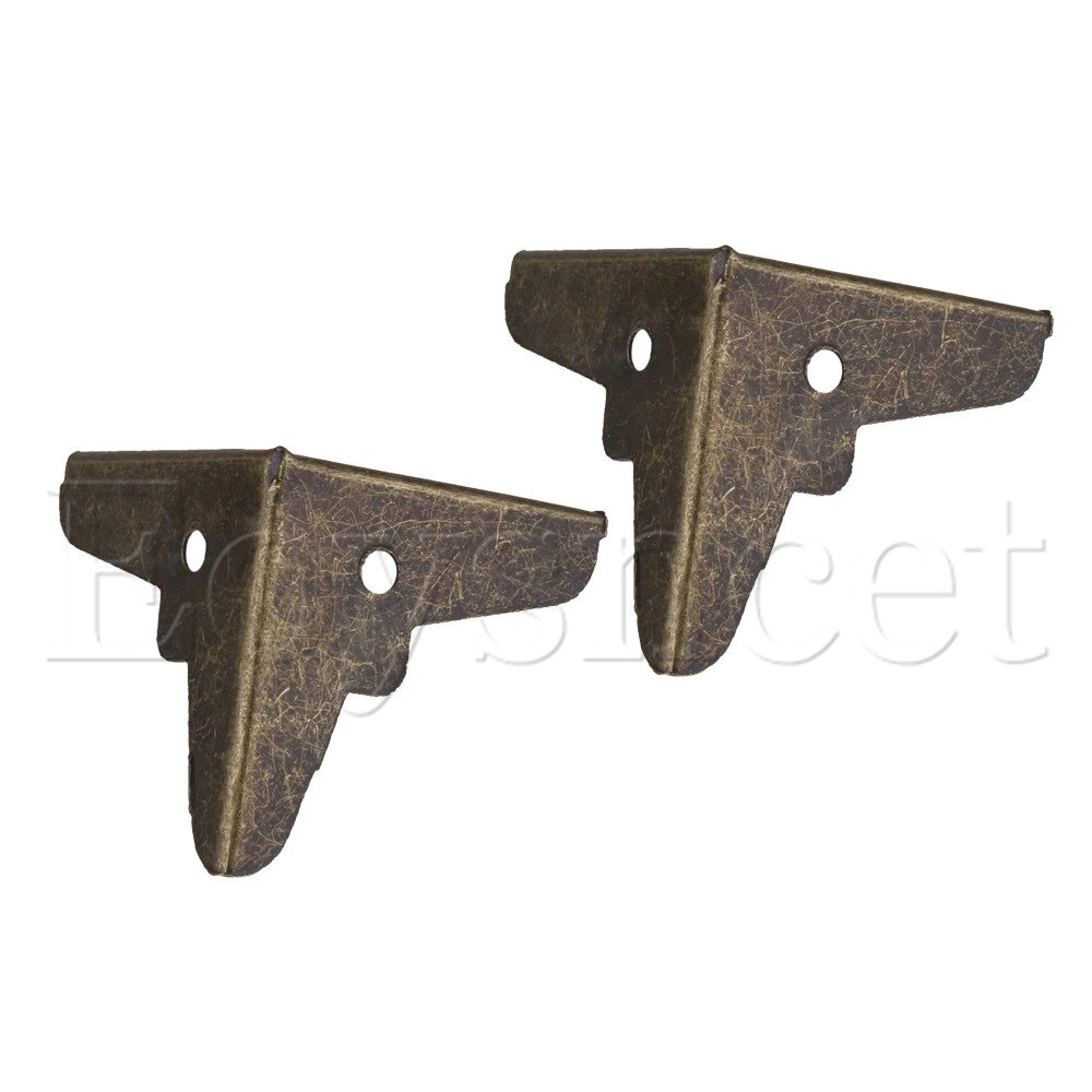 20 x Vintage Bronzy Metal Decorative Corner Bracke... – Vicedeal