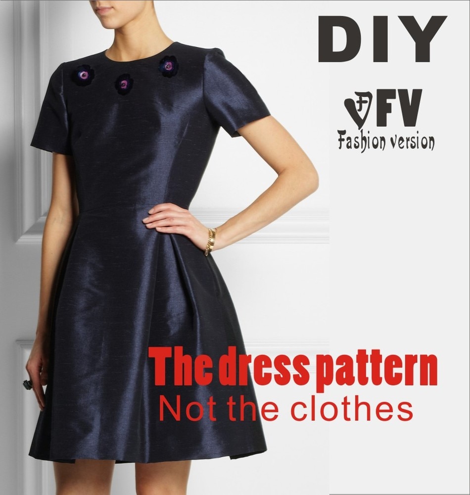 Clothing DIY The dress Dresses Sewing Pattern cutt... – Vicedeal