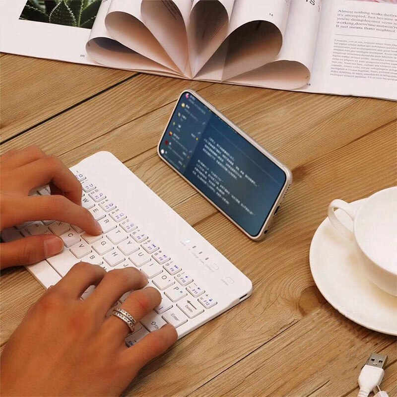 7 8 9 10 Inches Mini Wireless Keyboard Portable Re... – Grandado
