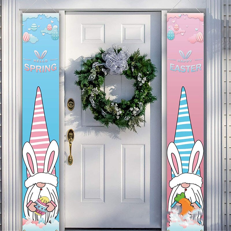 Colorful Easter Rabbit Garlands Door Oranments Wal... – Vicedeal