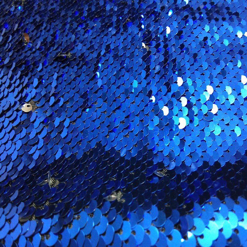 Glitter Bling Bling Blue Silver Sequin Double-face... – Grandado