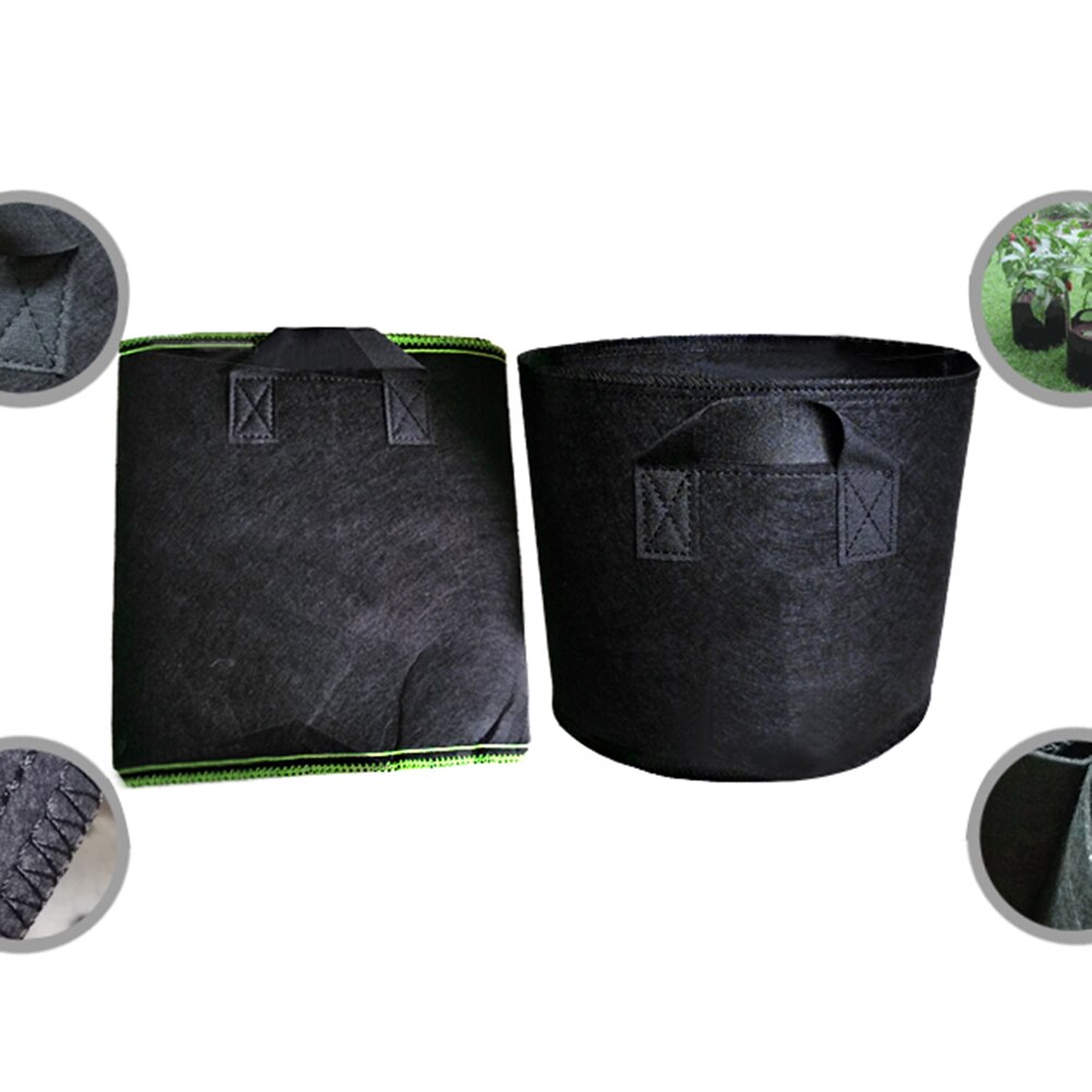 1 Gallon Black Felt Pots Garden Plant Grow Bag Pou... – Vicedeal