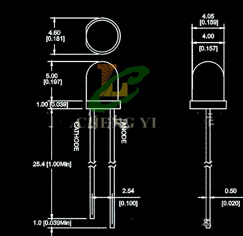 500 stks DIP 4mm led helder wit ronde 2-pin licht ... – Grandado