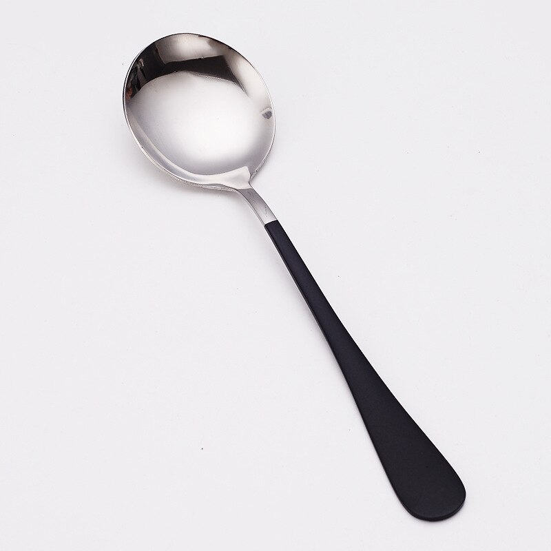 Stainless steel tableware spoon round spoon ice cr... – Grandado