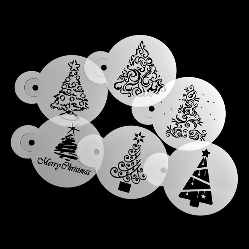 6pcs/set DIY Fancy Coffee Printing Flower Mold Lat... – Grandado