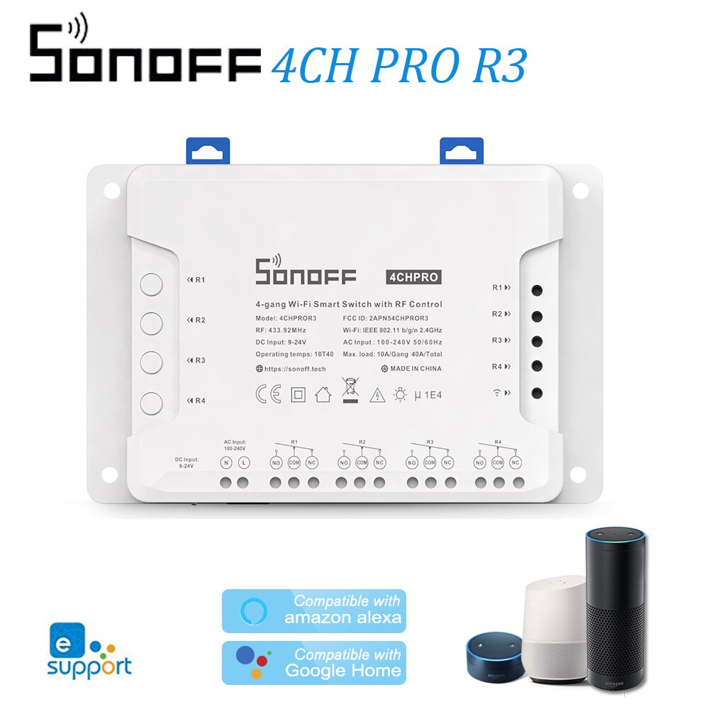 Sonoff 4CH R3/ 4CH Pro R3 Wifi Schakelaar Module 4... – Vicedeal