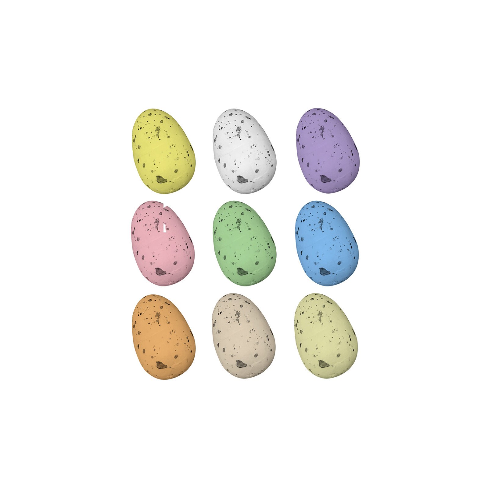 Colorful Plastic Eggs 9Pcs Simulation Colorful Pla... – Grandado