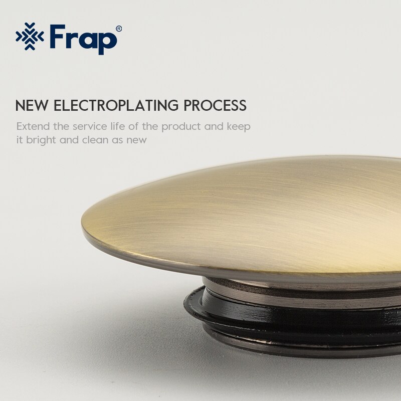 Frap Brass Bath Basin Overflow Hole Sink Tap Push ... – Grandado