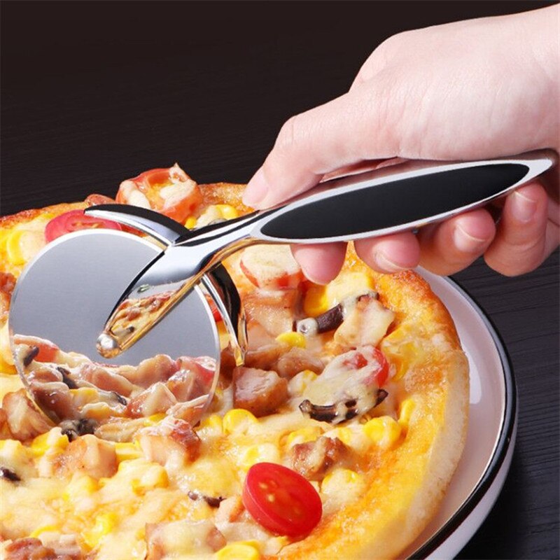 Stainless Steel Pizza Knife Cake Bread Pies Round ... – Grandado
