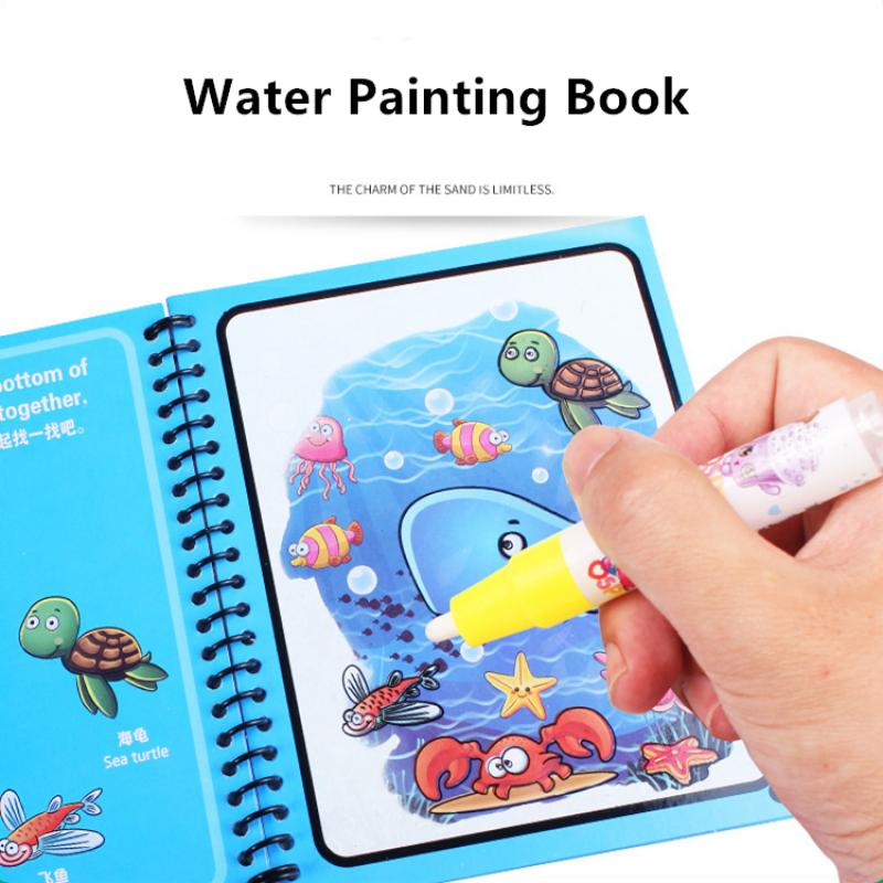 LOLEDE Magic Water Drawing Book Coloring Book Dood... – Vicedeal