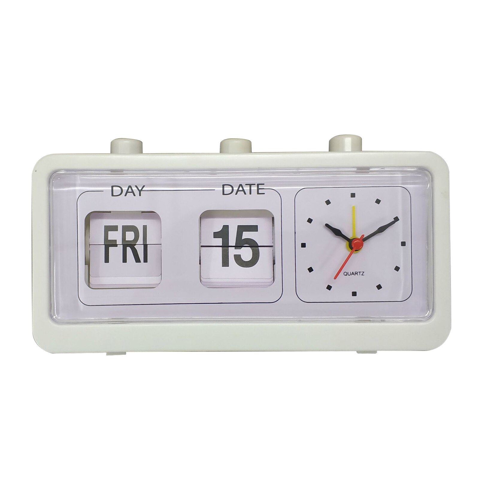 Retro Calendar Flip Clock Bedside Square Clock wit... – Vicedeal