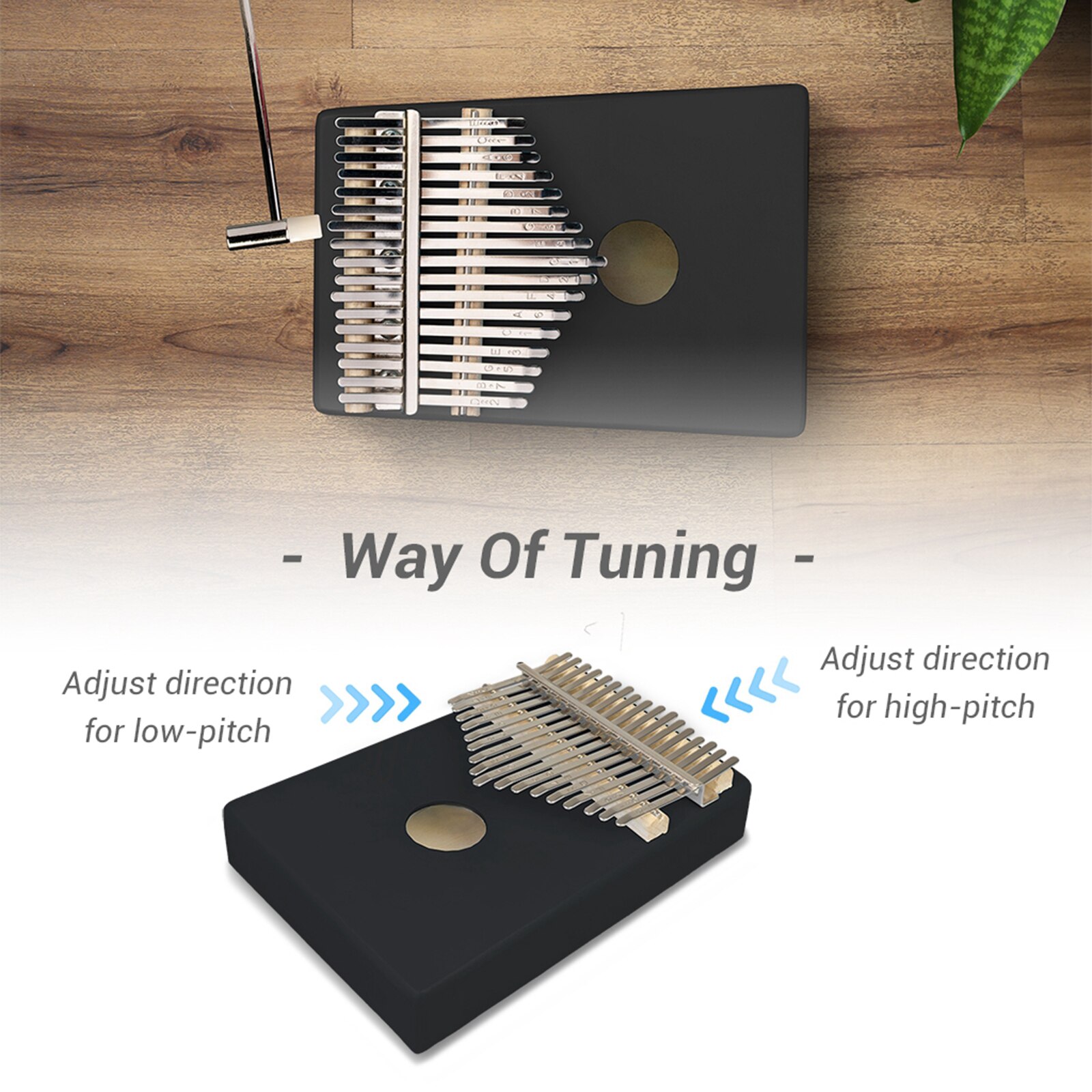 Kalimba 17 key Thumb Piano Maple Wooden Mbira Musi... – Grandado