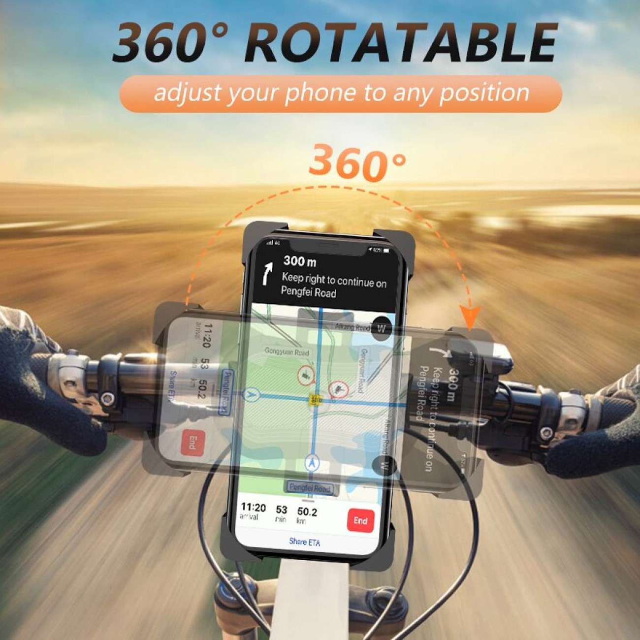 Fiets Telefoon Houder, secure Lock & Volledige Bes... – Vicedeal