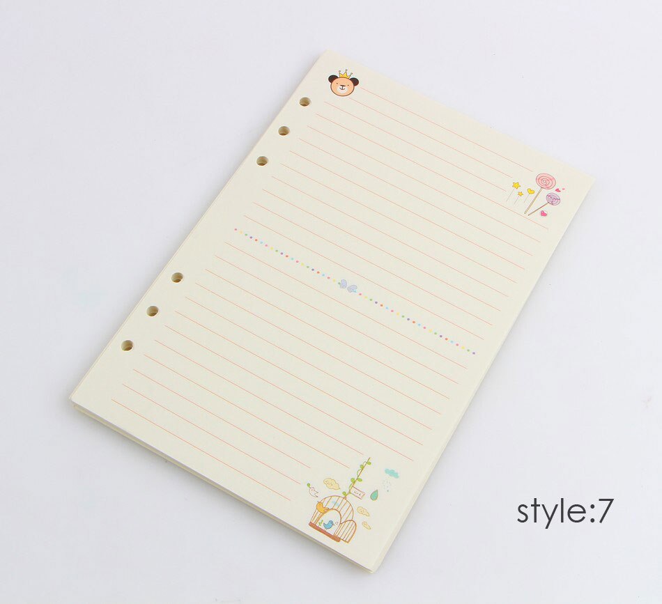 Summer Cute Series Notebook Filler Papers A5/A6 Co... – Grandado